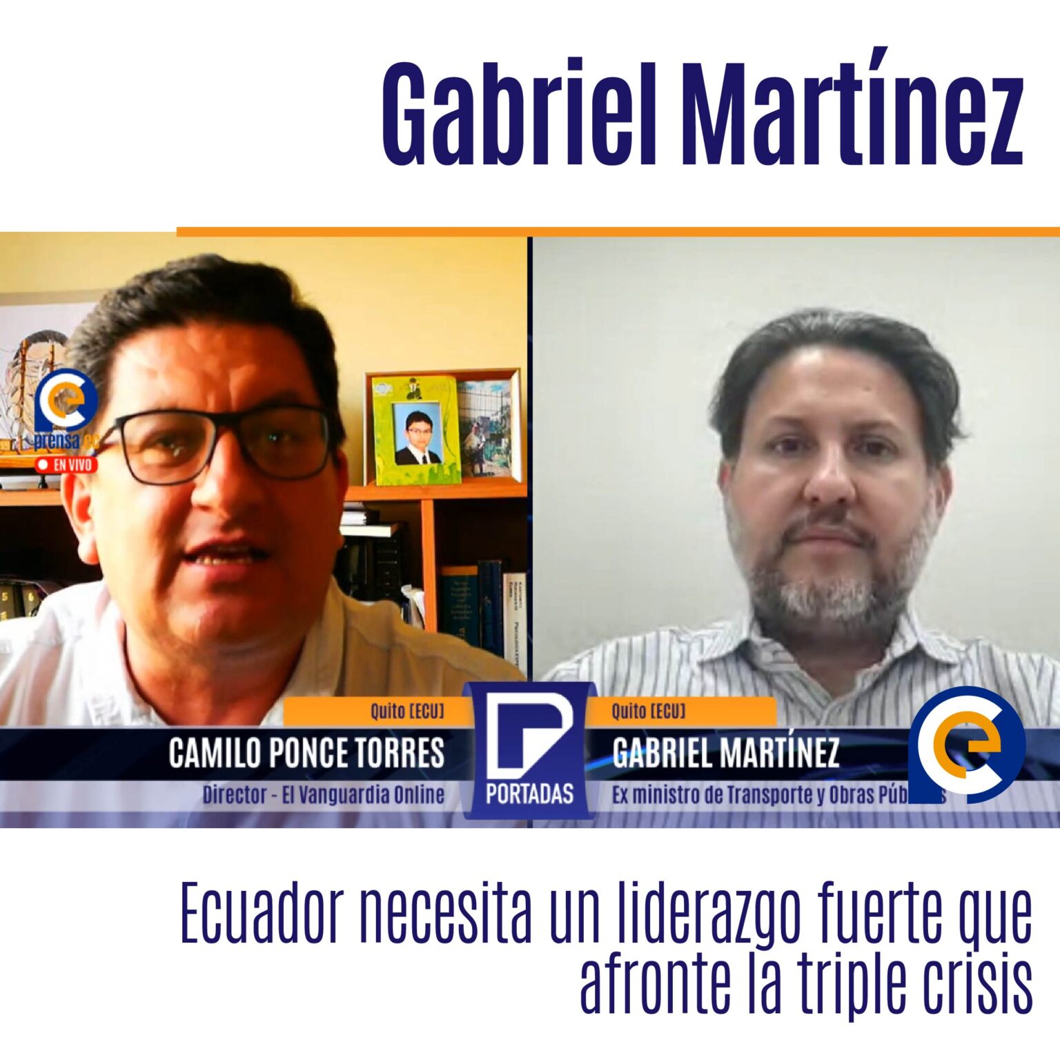 Gabriel Martínez: "Ecuador necesita un liderazgo fuerte que afronte la ...