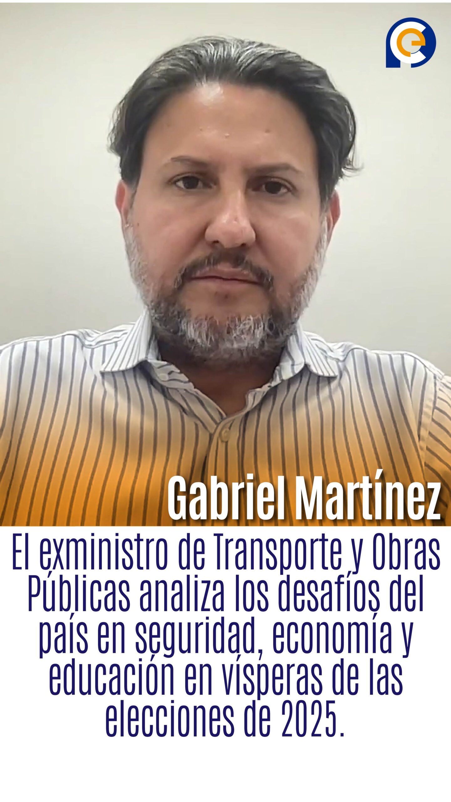 Gabriel Martínez: "Ecuador necesita un liderazgo fuerte que afronte la triple crisis"
