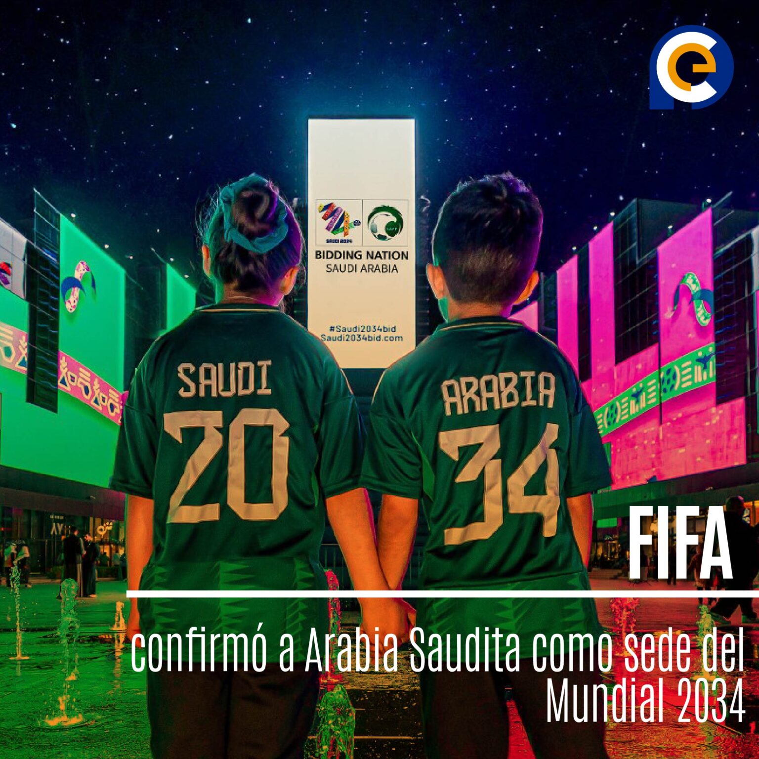 FIFA confirmó a Arabia Saudita como sede del Mundial 2034