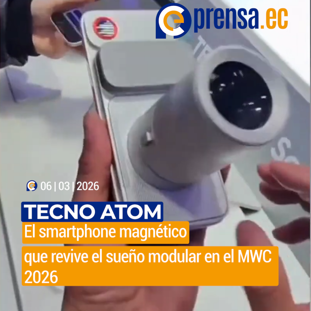 Tecno Atom teléfono modular: El smartphone del MWC 2026