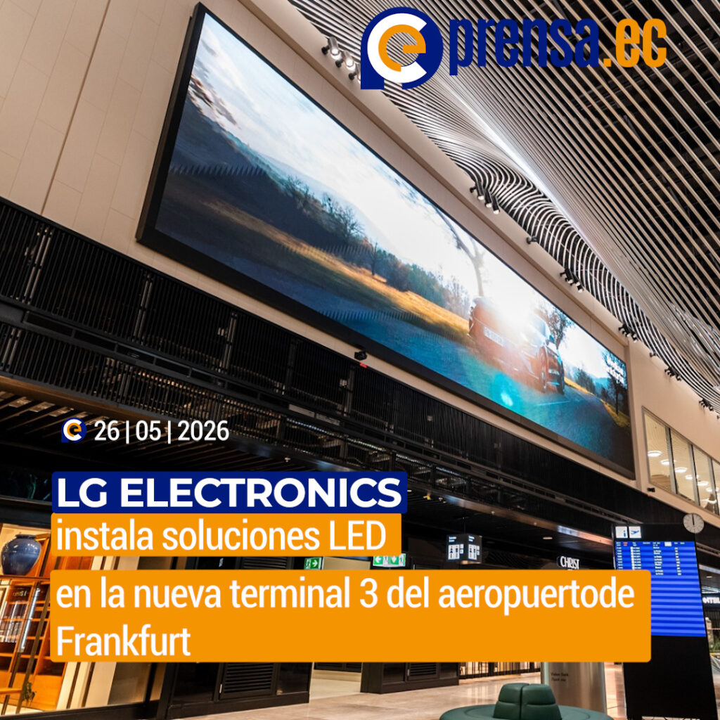 Pantallas LED LG equipan nueva terminal de Frankfurt